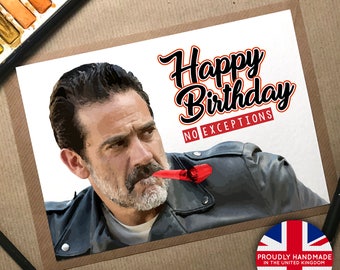 Walking dead card | Etsy