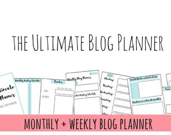 Blogging planner | Etsy