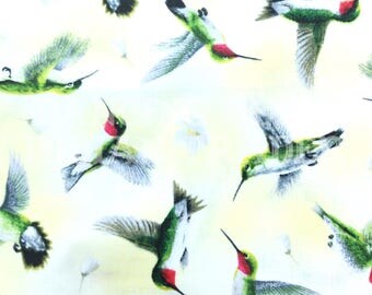 Hummingbird fabric | Etsy