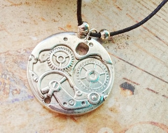 Steampunk necklace | Etsy