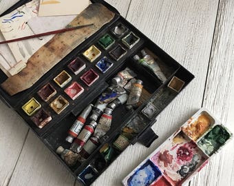 Watercolor paint box | Etsy