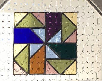 Stained glass quilt | Etsy