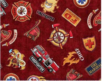 Fireman fabric | Etsy