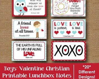 Lunch Box Notes for Girls Printable Christian Lunchbox Cards