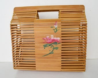 Bamboo basket | Etsy
