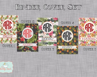 Monogrammed binder | Etsy