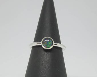 Simple opal ring | Etsy