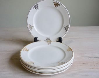 Art deco dinnerware | Etsy