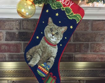 Cat stocking | Etsy