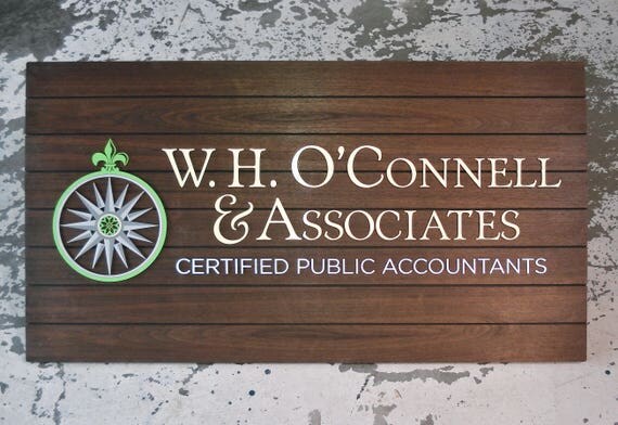 Exclusive Accounting Firm Office Sign Modern Business