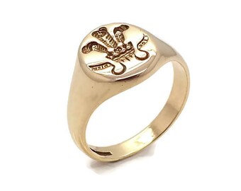 Mens signet ring | Etsy