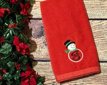 Christmas hand towel | Etsy