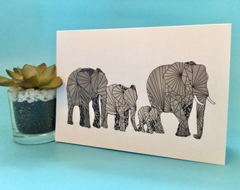 Elephant drawing | Etsy