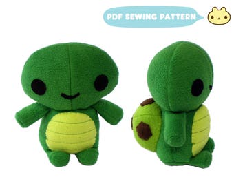 Turtle pattern sewing Tortoise plush PDF