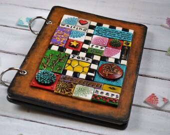 Wooden book cover | Etsy