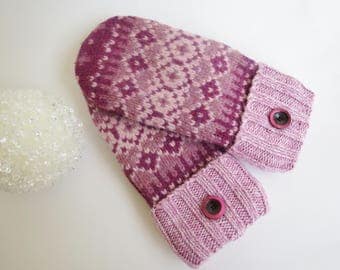 Pink mittens | Etsy