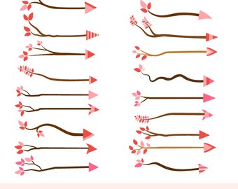 Fall branches clipart Autumn branch clip art Tree branch