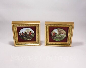 Hunting painting | Etsy