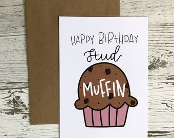 Happy birthday stud | Etsy