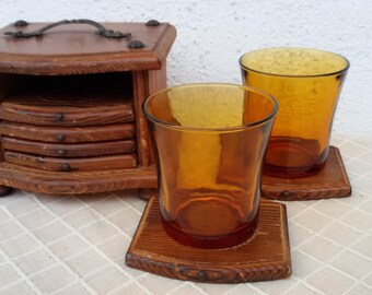 Wooden cup holder | Etsy