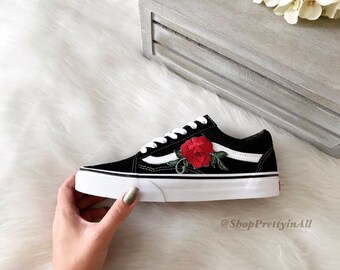 Embroidered vans | Etsy