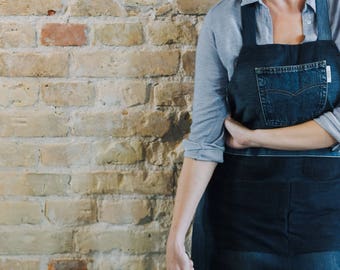 Denim apron | Etsy