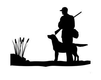 Hunting dog clipart | Etsy