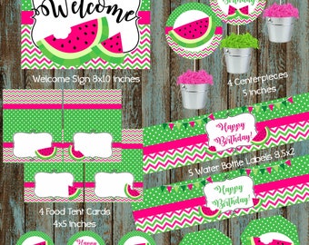 Watermelon birthday | Etsy