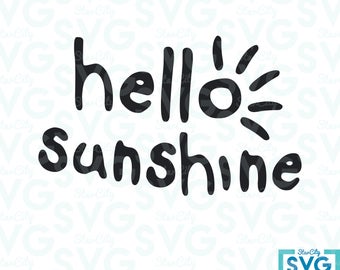 Hello sunshine svg | Etsy
