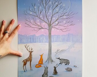 Animals poster | Etsy