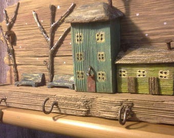 Driftwood key holder | Etsy