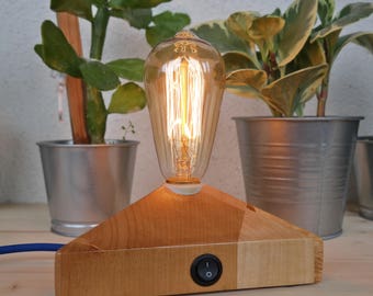 Handmade wood lamp | Etsy