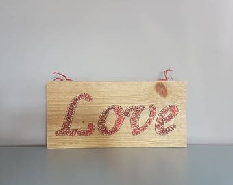 Do everything with love String art template