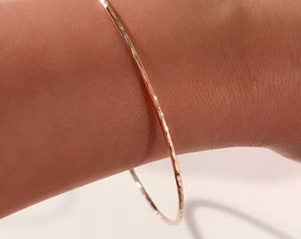 14k gold bangle | Etsy