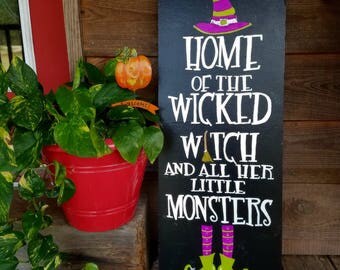 Wicked witch sign | Etsy