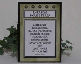 Personalized rules | Etsy