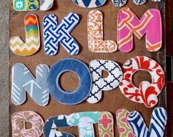 Fabric alphabet | Etsy