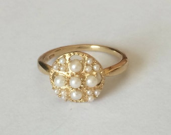 Seed pearl ring | Etsy