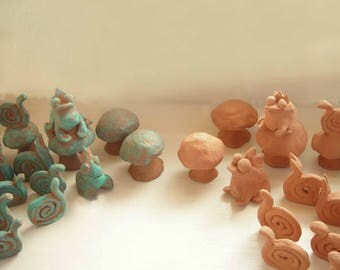 Ceramic chess set | Etsy