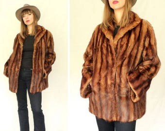 Mink fur coat | Etsy