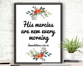 His mercies are new | Etsy