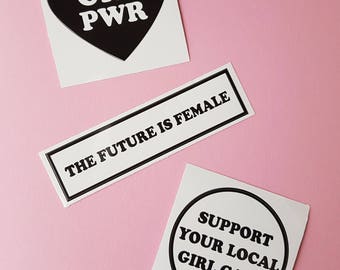 Feminist stickers | Etsy