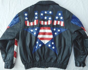 American flag jacket | Etsy