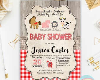 Farm baby shower | Etsy