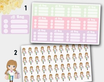 Shopping girl | Etsy