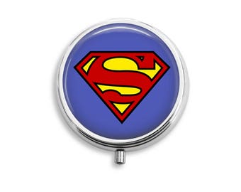 Steampunk Vintage Compass Pill Box Pill Case Pill Container