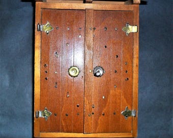 Wooden key cabinet | Etsy