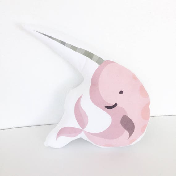 Narwhal Pink Narwhal Pink Kid Gift Narwhal Pillow Baby