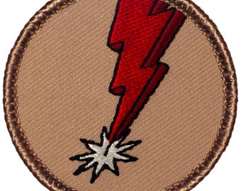Lightning bolt patch | Etsy