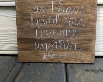 Scripture wood sign | Etsy